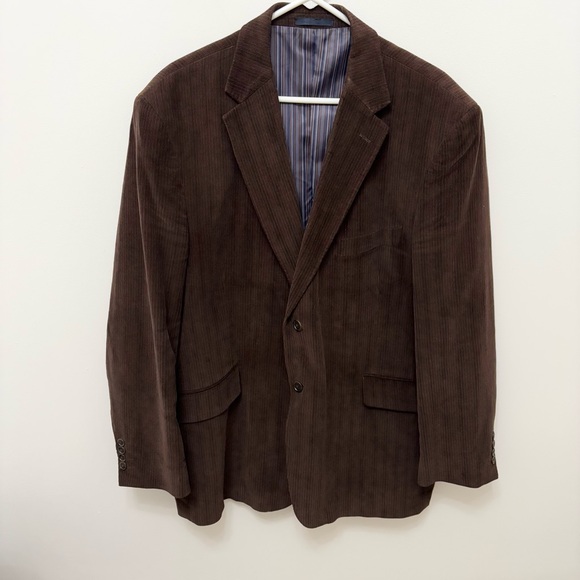 Vintage | Suits & Blazers | Vintage 9s Brown Pinstripe Corduroy Blazer ...